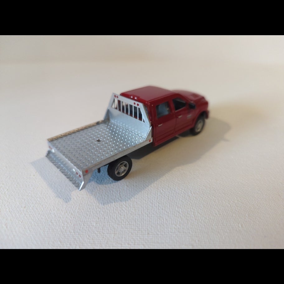 Dodge Ram 2500 Flatbed (Red) | Mac's Farm Toys
